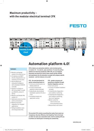 All Festo Catalogs And Technical Brochures