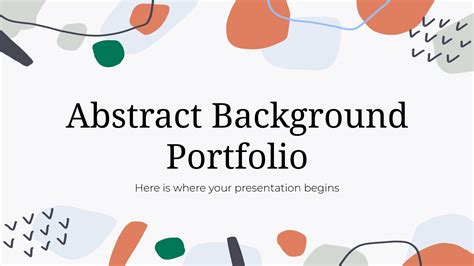 แผนธุรกิจผลงานพื้นหลังนามธรรม เทมเพลต Powerpoint ดาวน์โหลด Template การตลาด ธุรกิจ การ