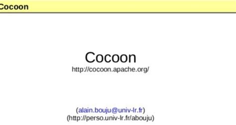 Formation Sur Le Développement Web Avec Le Framework Apache Cocoon