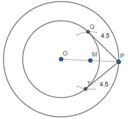 Draw A Circle Of Radius 4cm Form A Point On The Concentric Circle Of Radius 6cm And Measure Its