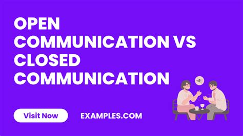 Open Communication Vs Closed Communication Examples PDF