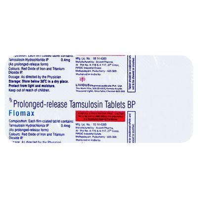 Flomax 04 Tablet 10s Price Uses Side Effects Substitutes Netmeds