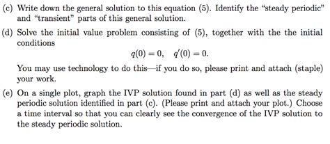 Solved RLC Circuits Consider The Following Series RLC Chegg