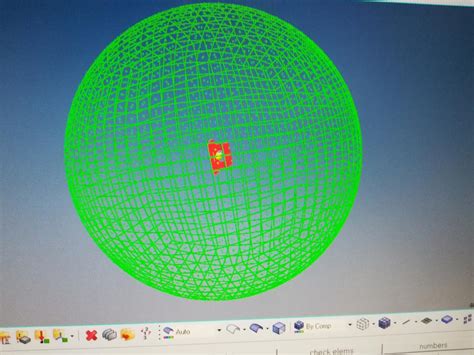 Exterior Acoustic Sphere Mesh For Motor Acoustic Analysis — Altair