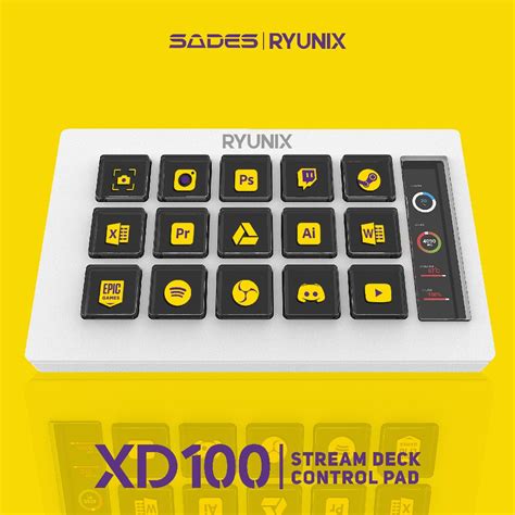 Jual Sades Ryunix Xd100 Stream Deck Control Pad Shopee Indonesia