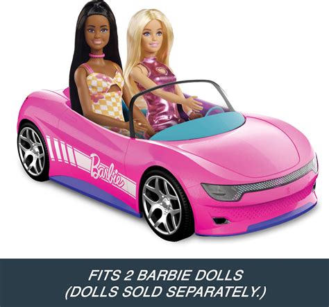 Barbie Rc Toy Car Remote Control Pink Convertible Can