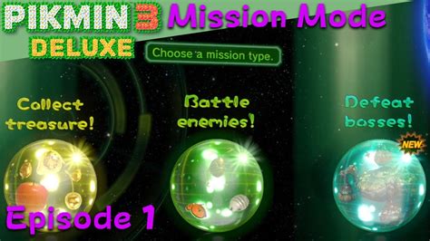Pikmin 3 Deluxe Mission Mode 1 Formidable Nope Youtube