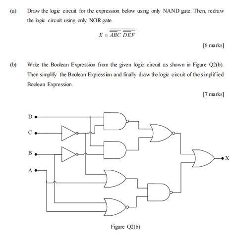Solved A Draw The Logic Circuit For The Expression Below Chegg