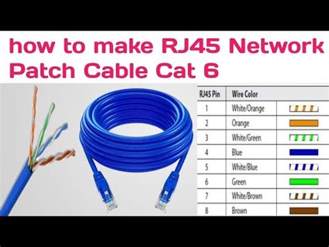 How To Make RJ Network Patch Cable Cat YouTube