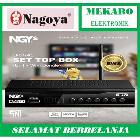 Jual New Nagoya Set Top Box Stb Digital Receiver Dvb T2 Input Usb Hdmi