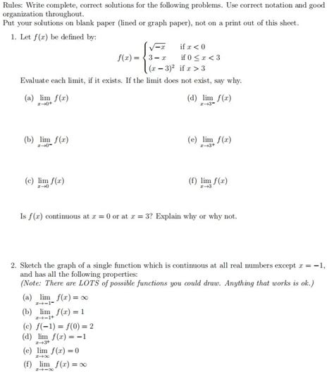 Solved Rules Write Complete Correct Solutions For The