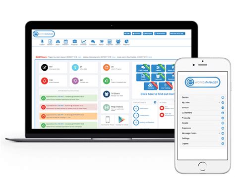 Job Management Software Eworks Manager System