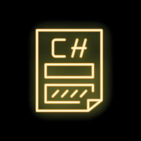 C Sharp Programming Language Neon Sign Icon Showing Software
