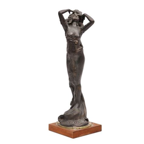 Bonhams Skinner Art Nouveau Bronzed Metal Female Figure