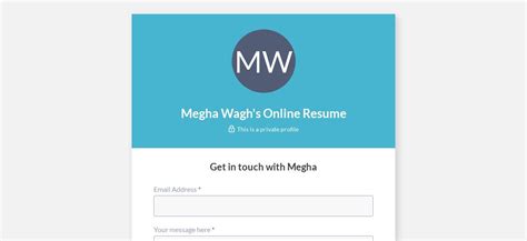 megha wagh online resume craftmycv