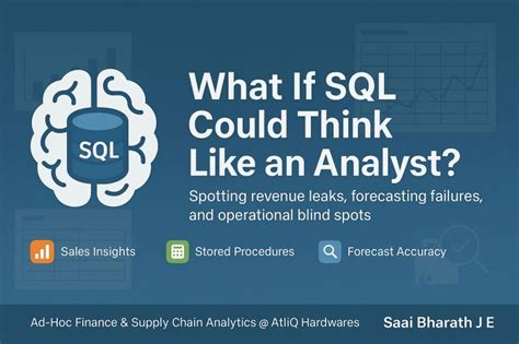 How I Used Sql To Analyze A Tech Manufacturer Saai Bharath J E Posted