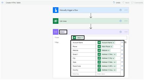 Using Power Automate For Html Table Creation