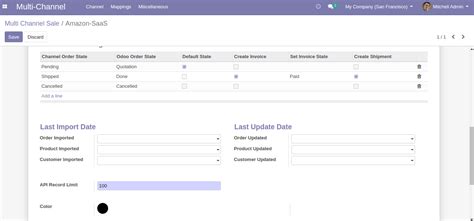 Odoo Multichannel Amazon Saas Connector WebKul