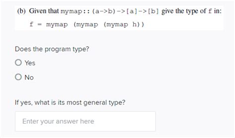 Solved B Given That Mymap A B A B Give The