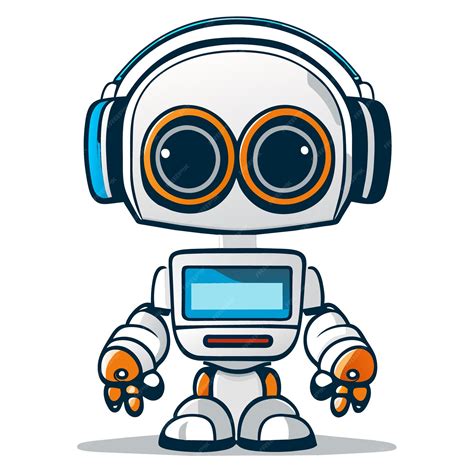 Premium Vector Full Body Robot Mascot Vector Illustration