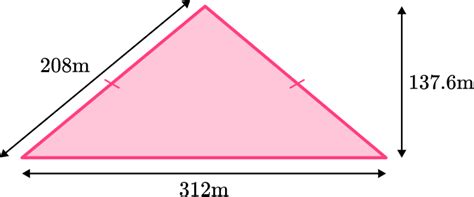 Area Of Isosceles Triangle Math Steps Examples And Questions
