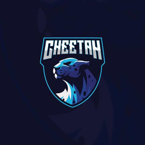 Cheetah Character Logo Cheetah Vector Emblem 12697693 Vector Art At