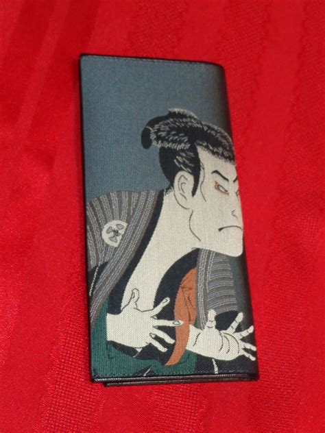 Japanese Authentic Chikuzen Hakata Ori Woven Textile Ukiyo E T Sh Sai Sharaku W Original Wood