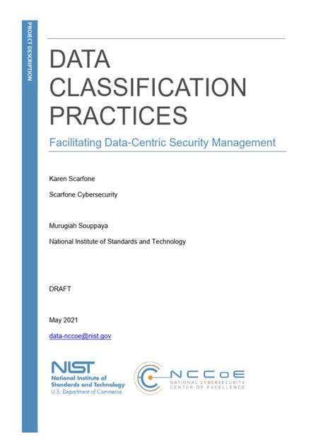 Data Classification Project Description Draft Pdf Computer Security