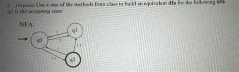 Points Use A One Of The Methods From Class To Chegg