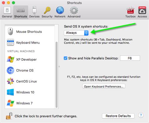 Keybindings How To Get Cmd Tab Mapped To Alt Tab In A Parallels Windows VM To Cycle Just