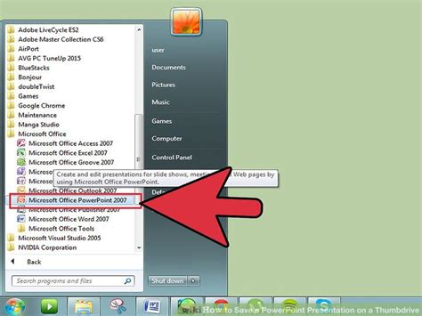 how to save a powerpoint presentation on a thumbdrive 7 steps