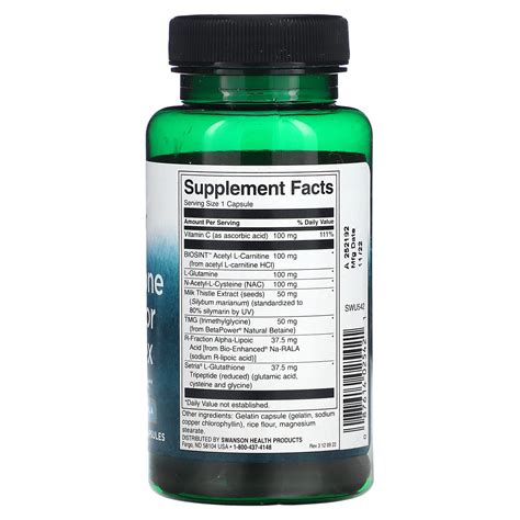 Swanson Glutathione Precursor Complex 60 Capsules