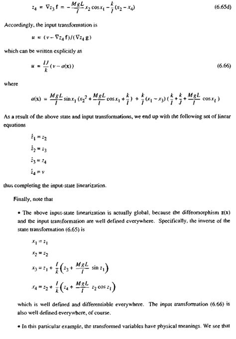 Using The Nonlinear System From Example 6 10 Design
