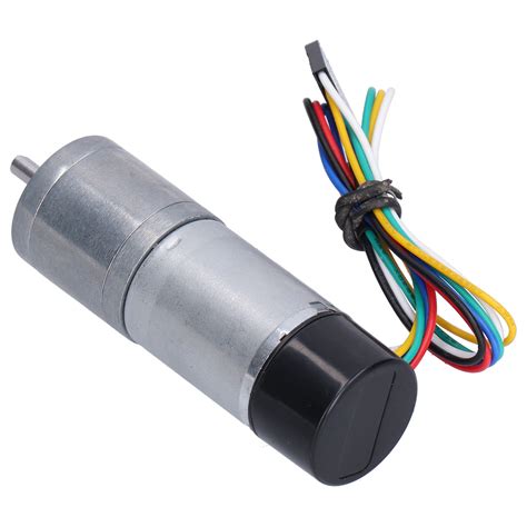 2pack Dc Geared Motor With Encoder Speed Measuring Signal Feedback