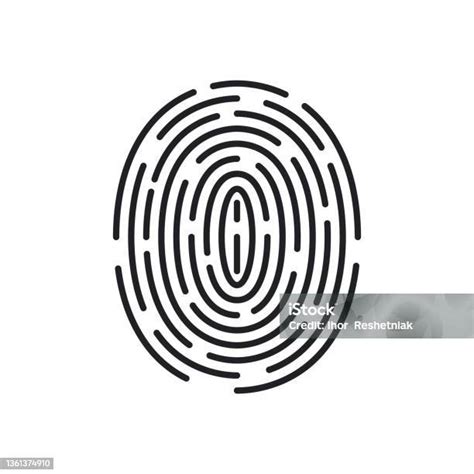 지문 아이콘입니다 엄지 손가락의 지문 생체 인식 암호 인간 독특한 터치 Id의 로고 개인 Id Id 손가락을 누르고 안전을 위해 스캔하십시오 경찰의 검증 벡터 개성 개념에