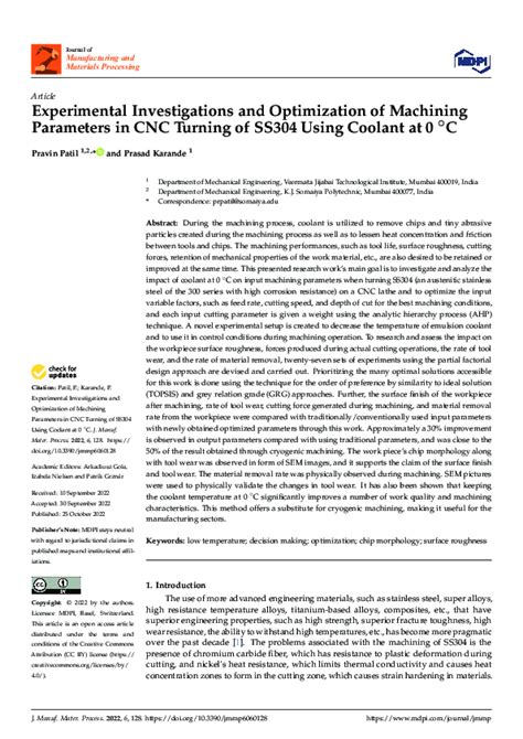 Pdf Experimental Investigations And Optimization Of Machining Parameters In Cnc Turning Of