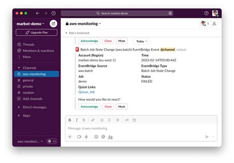monitoring aws batch marbot