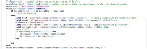 Gun Bullet Ray Realign To Tip Of Gun Scripting Support Developer