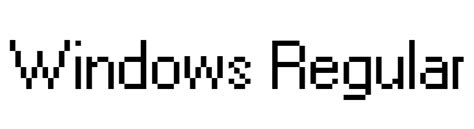 Windows Regular Font FFonts Net