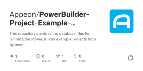 GitHub Appeon PowerBuilder Project Example Database This Repository Provides The Database