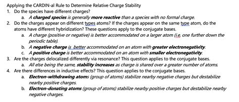 Solved 1 Use The Cardin Al Rule To Rank The Four Acids