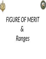 17 Figure Of Merit 1 Pptx Figure Of Merit And Ranges Objectives