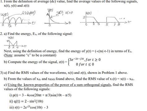 solved from the definition of average dc ﻿value find the