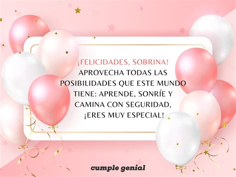 Tarjetas De Cumpleaños Para Una Sobrina Para Dedicar Con Cariño