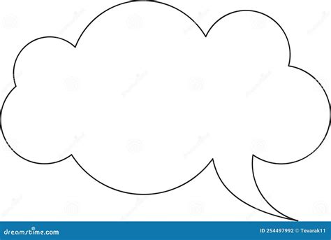 Chat Message Bubble Speech Dialog Text Comment Stock Vector