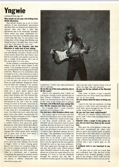 Pin By Vince Palamara On Yngwie Malmsteen And Tony Grayson Ritchie Guitar Hero Tony