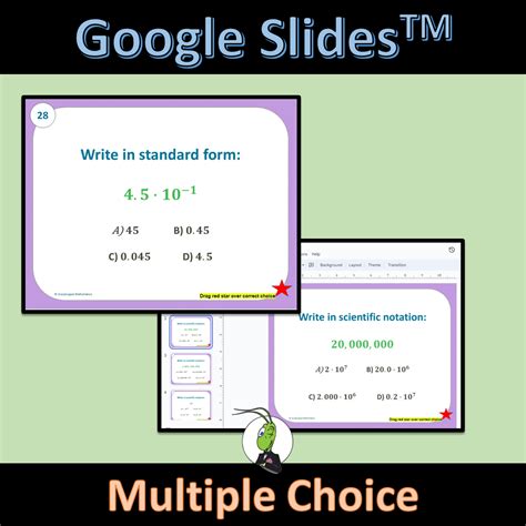 Scientific Notation Task Cards Algebra Task Cards Google Form And Slides Made By Teachers
