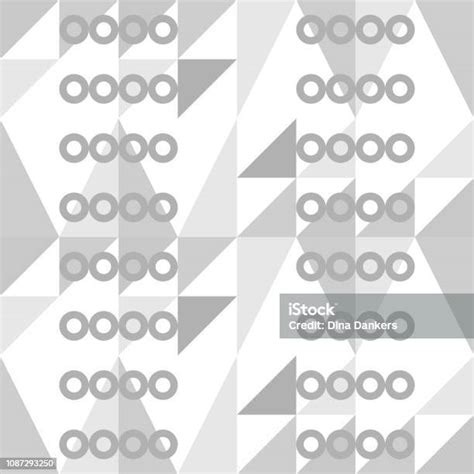 복고풍 스타일에 기하학적 벡터 완벽 한 패턴입니다 원 반원을 사각형 선 및 다른 간단한 도형으로 현대 배경 0명에 대한 스톡 벡터 아트 및 기타 이미지 Istock