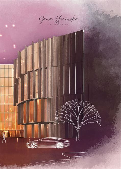 Digital Art Architecture Sketch