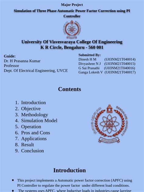Simulation Of Three Phase Automatic Power Factor Correction Using Pi